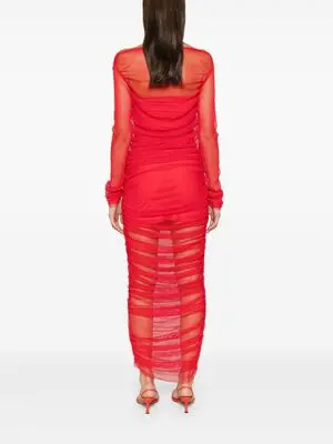 ATU BODY COUTURE Fishnet-design Midi Dress