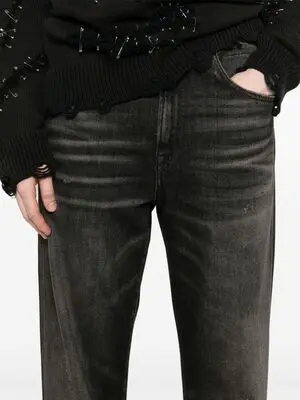R13 Logo-patch Straight Leg Jeans