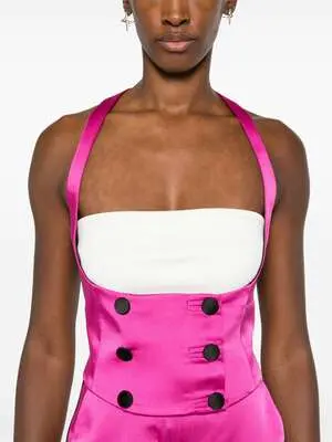 MITILIANE COUTURE Double-breasted Underbust Vest