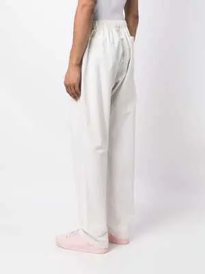 ADVISORY BOARD CRYSTALS Logo-embroidered Work Trousers - White