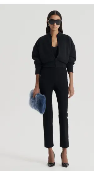 Scanlan Theodore Cashmere Bomber Jacket Grey