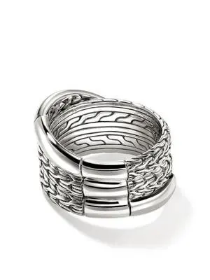 John Hardy Sterling Essential Crossover Ring - Silver