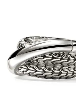 John Hardy Sterling Essential Crossover Ring - Silver