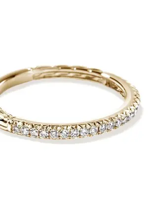John Hardy 14kt Yellow Jh Essential Diamond Band Ring