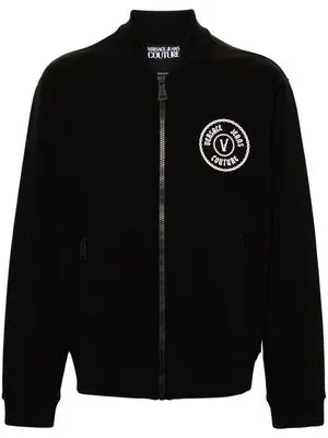 Versace Logo-print Zip-up Sweatshirt