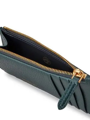 Mulberry Continental Logo-stamp Card Holder - Green