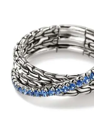 John Hardy Sterling Essential Crossover Diamond Ring - Silver