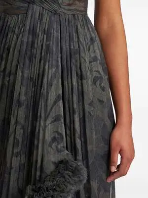 Etro Printed Silk Maxi Dress