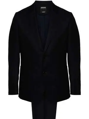 Zegna Single-breasted Suit - Blue