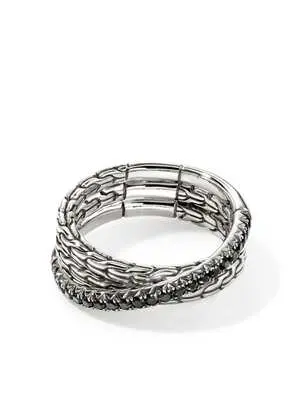 John Hardy Sterling Sapphire Crossover Ring - Silver