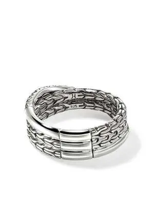 John Hardy Sterling Sapphire Crossover Ring - Silver