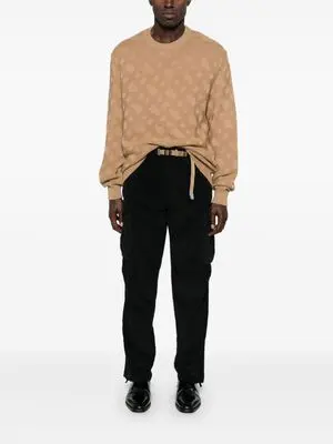 WHITE SAND Corduroy Tapered Trousers