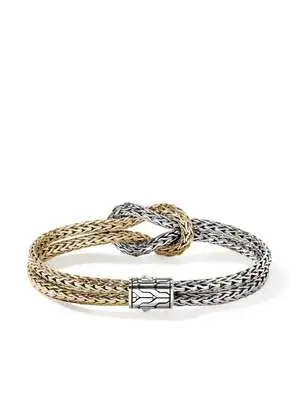 John Hardy 14kt Yellow Gold Love Knot Bracelet - Silver