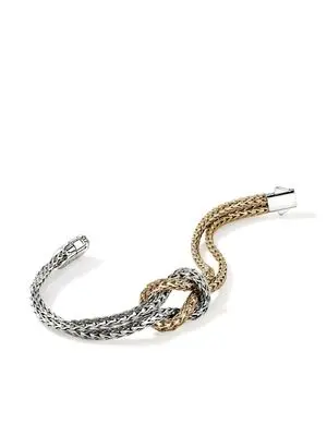 John Hardy 14kt Yellow Gold Love Knot Bracelet - Silver