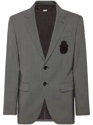 BILLIONAIRE Single-breasted Blazer - Grey