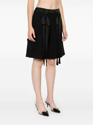 David Koma Bow-embellished Tailored Shorts