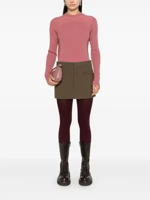 Rick Owens Cut-off Mini Skirt - Green