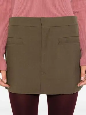 Rick Owens Cut-off Mini Skirt - Green