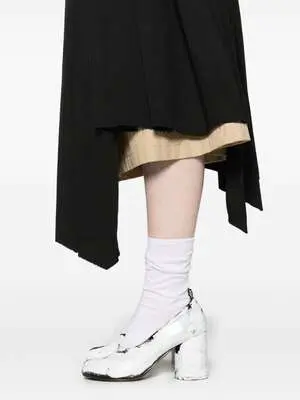 Rokh Pleated Midi Skirt - Black