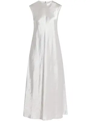 Vince Cap-sleeve Satin Dress