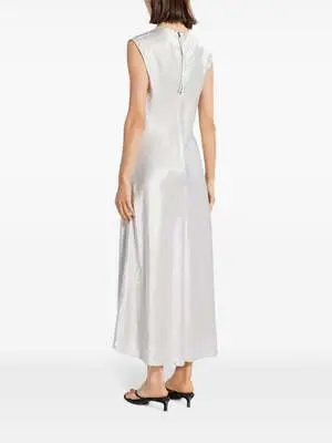 Vince Cap-sleeve Satin Dress