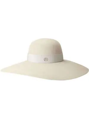 MAISON MICHEL Blanche Wide Brim Hat - Neutrals