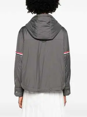 Thom Browne Rwb Down Hooded Jacket