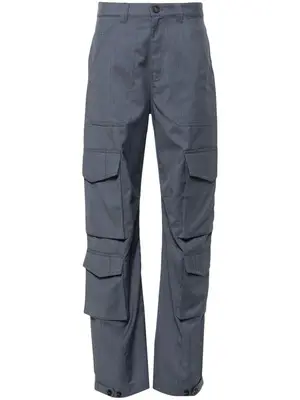 GOLDEN GOOSE Virgin Wool Cargo Pants - Blue