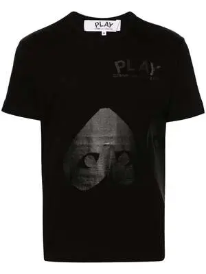 Play Comme Des Garcon Logo-print Cotton T-shirt