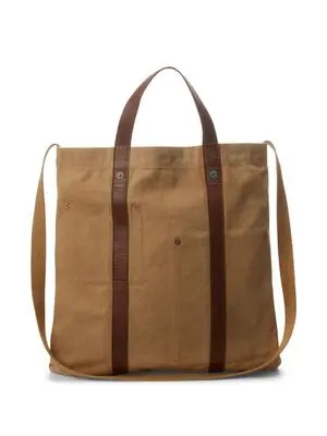 Ralph Lauren Leather-trim Canvas Tote Bag