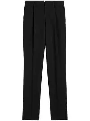 AMI Paris High-waisted Tailored Trousers - Black