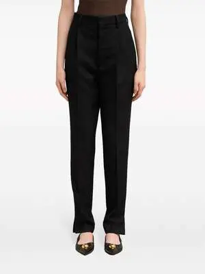 AMI Paris High-waisted Tailored Trousers - Black