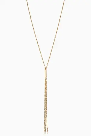 ORADINA 14k Vicenza Drop Necklace - Yellow Gold
