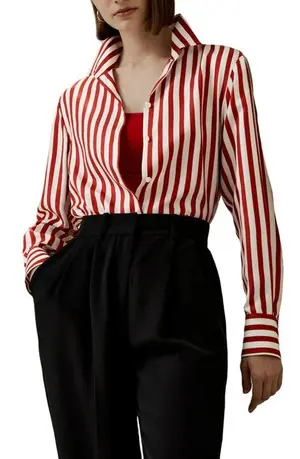 Lilysilk Striped Tops