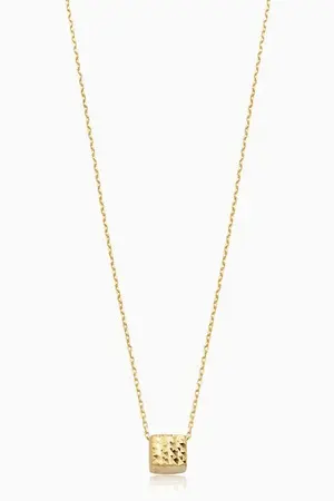 ORADINA 14k Cubism Pendant Necklace - Yellow Gold
