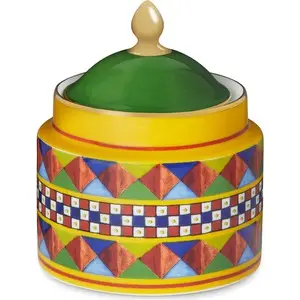 Dolce & Gabbana Carretto Sugar Bowl & Lid - Medium Green