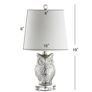 JONATHAN Y Night Glass/crystal Led Table Lamp