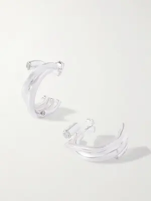 Completedworks Recycled & Cubic Zirconia Hoop Earrings
