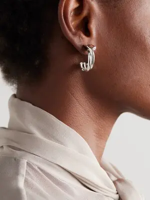 Completedworks Recycled & Cubic Zirconia Hoop Earrings