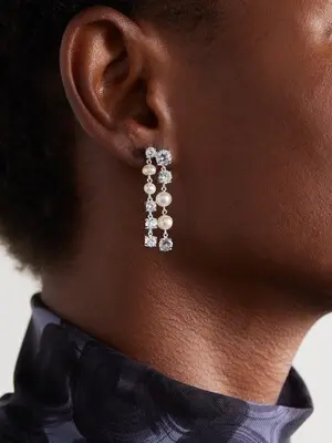 Completedworks Recycled Pearl And Zirconia Earrings
