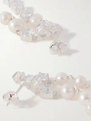 Completedworks Recycled Pearl And Zirconia Earrings