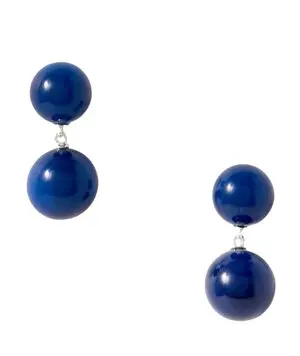 Lié Studio The Hannah Sterling Silver Jade Dangle Earrings - Blue