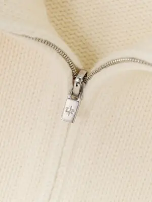 Loro Piana Cashmere Half-zip Pullover - Cream