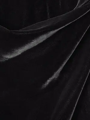 Etro Convertible Wrap-effect Velvet Midi Skirt