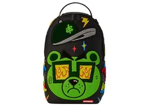 SPRAYGROUND Dlxsv Cheneille Backpack - Black/green