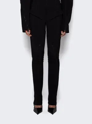 MUGLER Zipped Scuba Pants