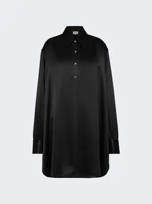 MAISON MARGIELA Long Silk Shirt - Black