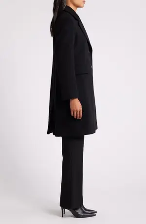Fleurette Charlie Wool Coat - Black