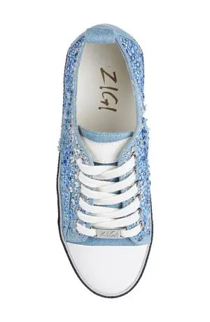 ZIGI Koralay-2 Embellished Platform Sneakers - Blue/ Multi
