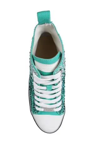 ZIGI Carmensa-2 Embellished High-top Sneakers - Green